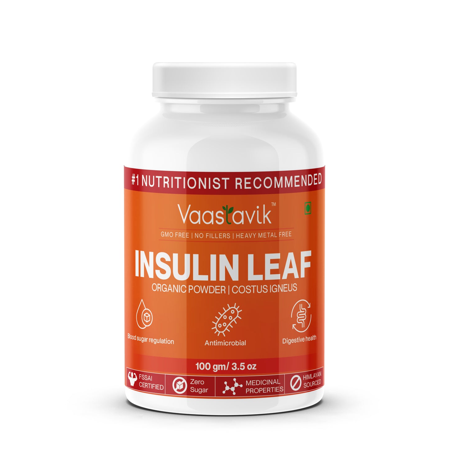 Insulin Leaf Costus Igneus Powder 100gm – Vaastavik