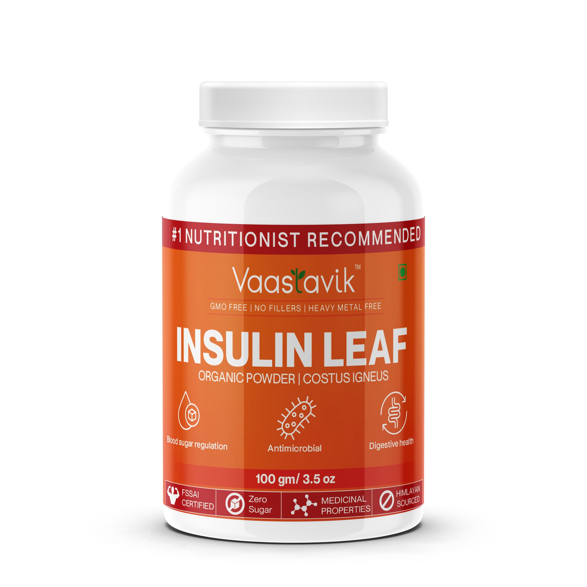 Insulin Leaf Costus Igneus Powder 100gm – Vaastavik